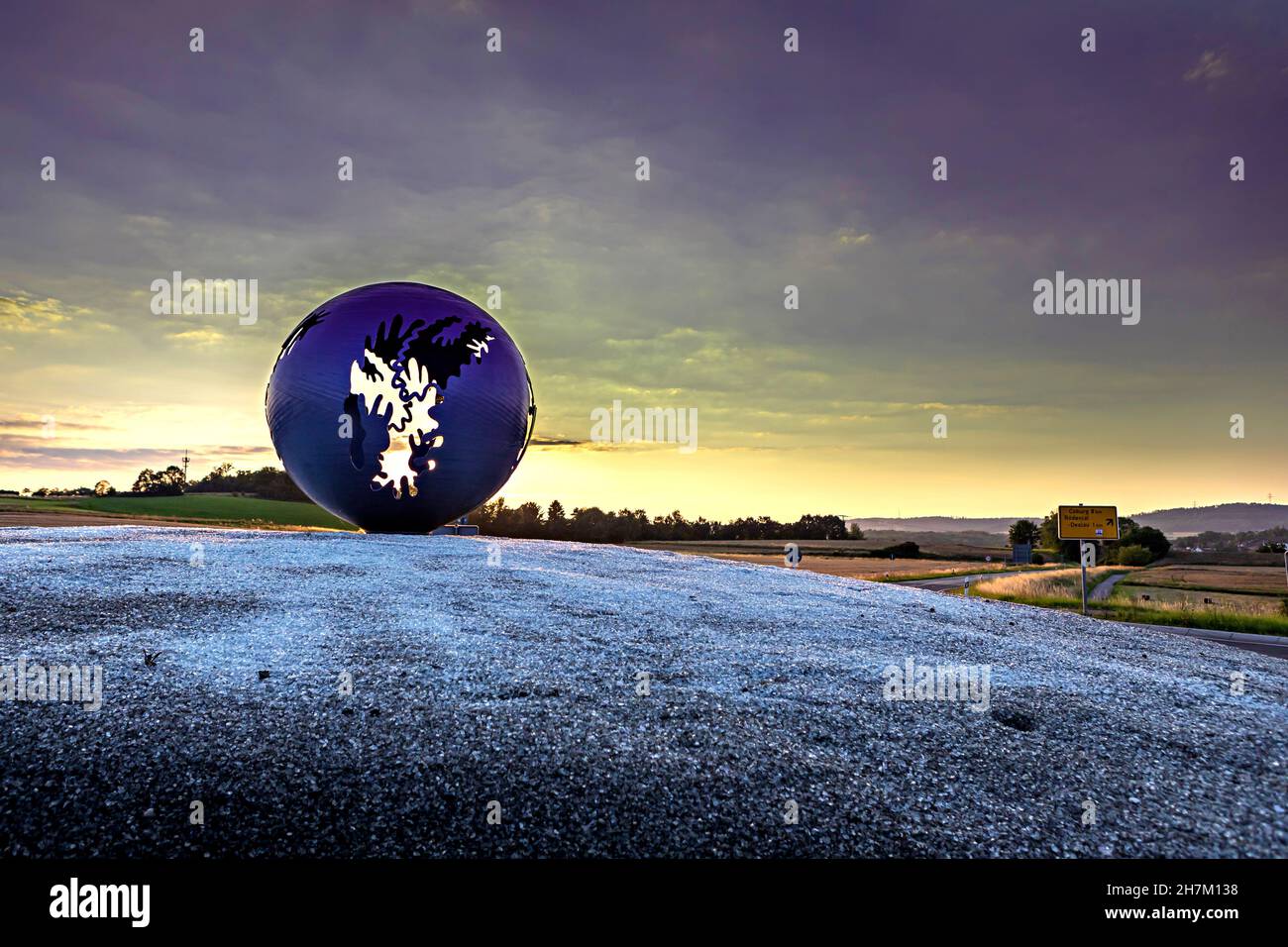 Sinit roundabout in Rödental, Upper Franconia, Bavaria, Germany Stock ...