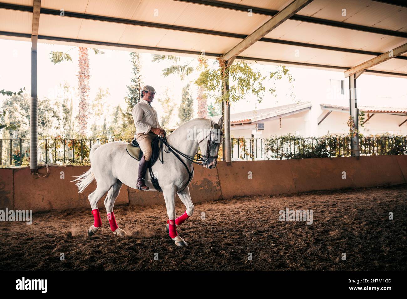 Man learning horse riding hi-res stock photography and images - Alamy