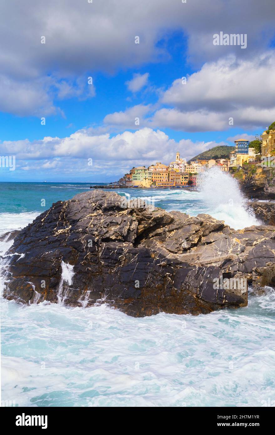 The picturesque village of Bogliasco, Bogliasco, Liguria, Italy, Europe ...