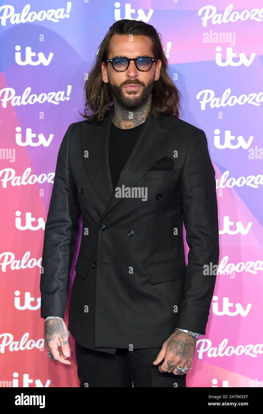November 23rd, 2021, London, UK. Pete Wicks arriving at the ITV Palooza ...