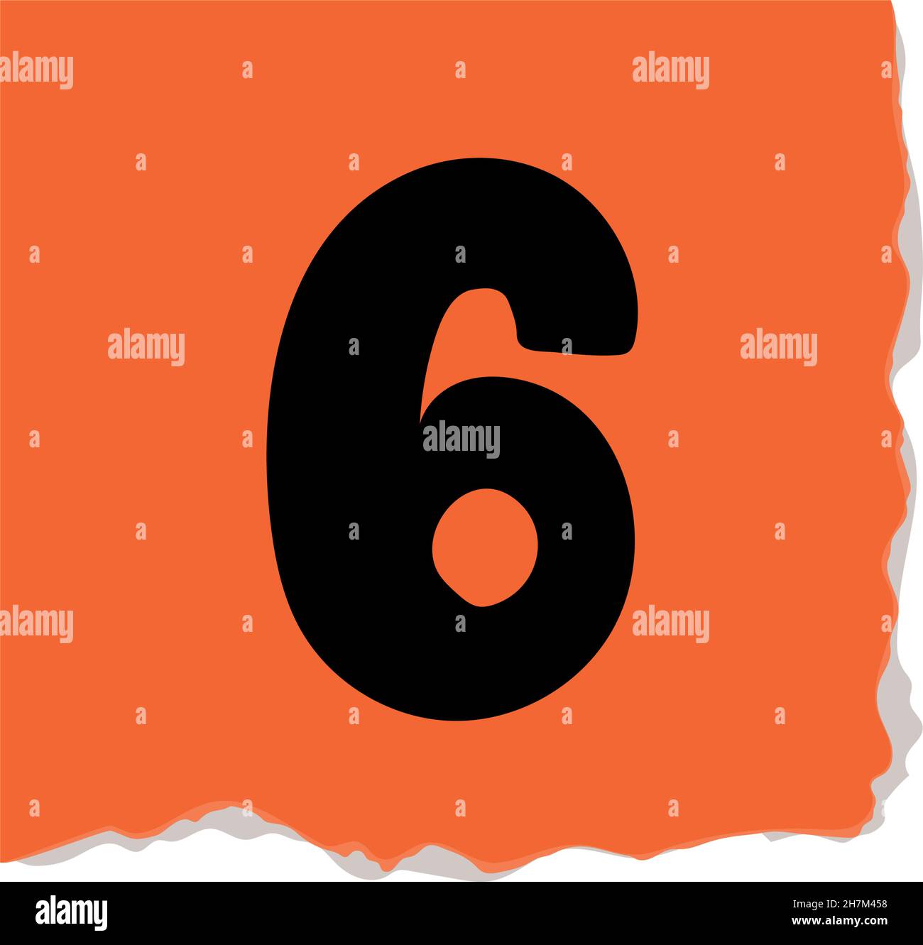 ransom note with number 6 Stock Vector Image & Art - Alamy