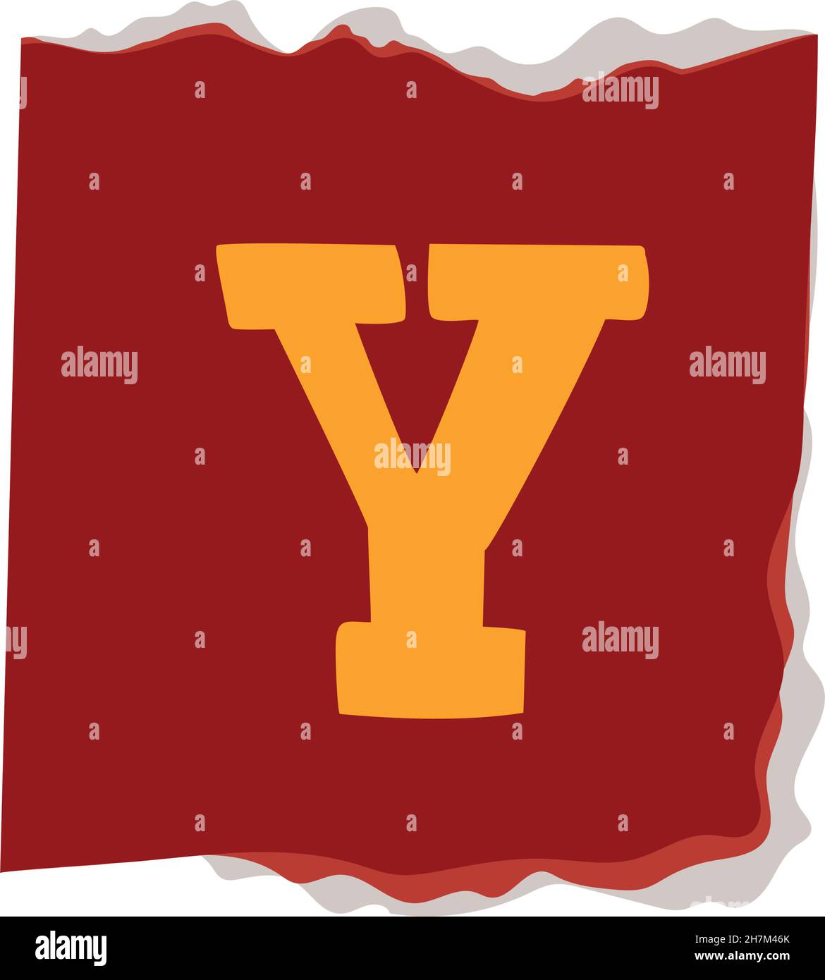 ransom note with letter Y Stock Vector Image & Art - Alamy