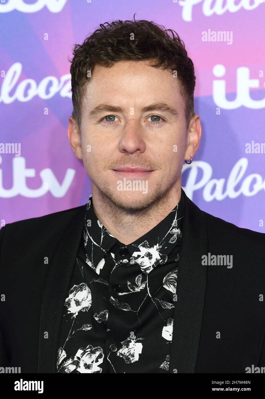 November 23rd, 2021, London, UK. Danny Jones arriving at the ITV ...