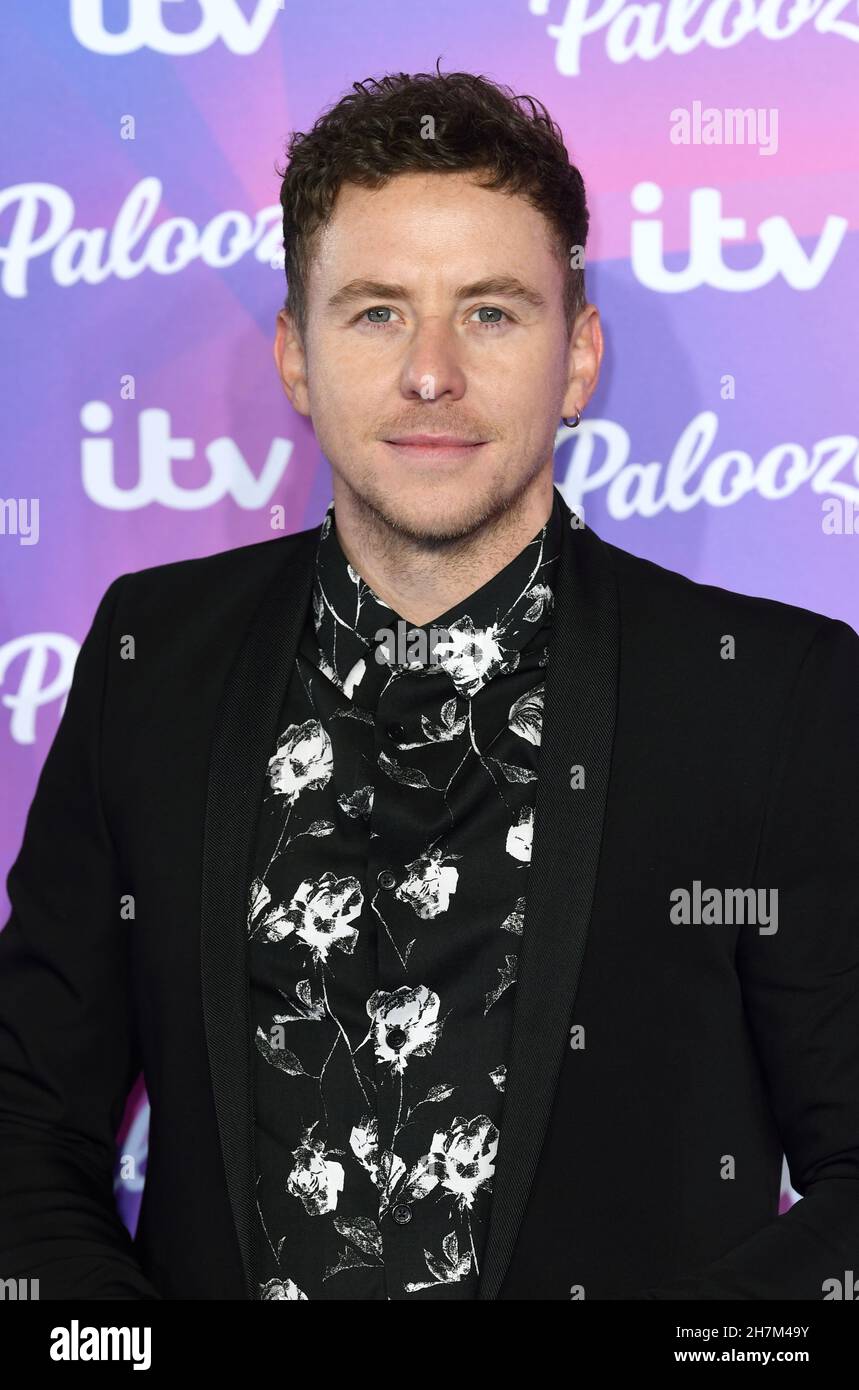 November 23rd, 2021, London, UK. Danny Jones arriving at the ITV ...