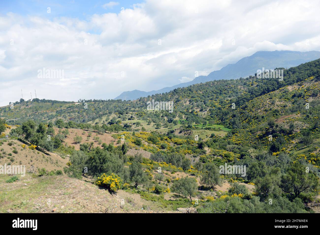 Landscapes at the Rif mountains region in northern Morocco Stock Photo ...