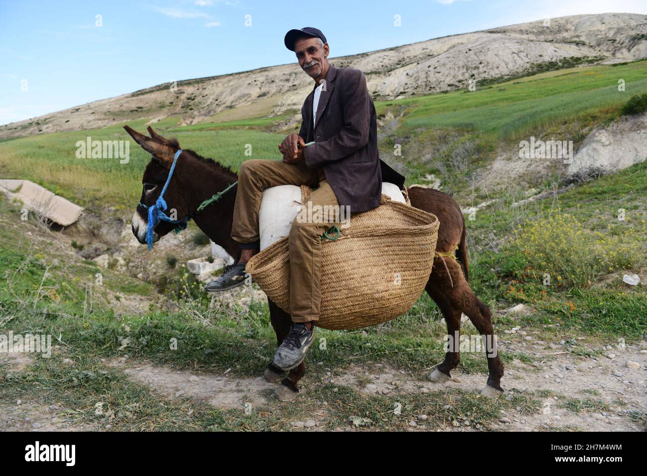 Man riding donkey hi-res stock photography and images - Alamy