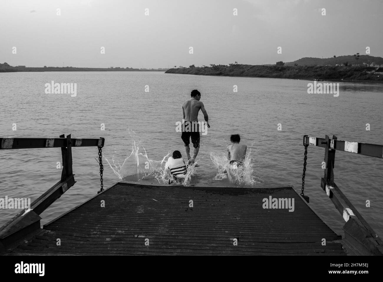 Bathing At Village River High Resolution Stock Photography and Images ...