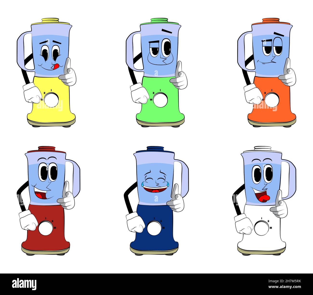 Food Blender pointing at the viewer with his hand as a cartoon ...