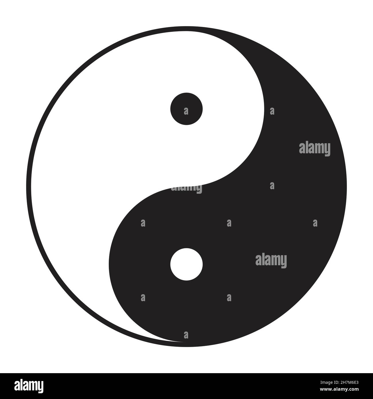 yin-yang icon vector for graphic design, logo, website, social media ...