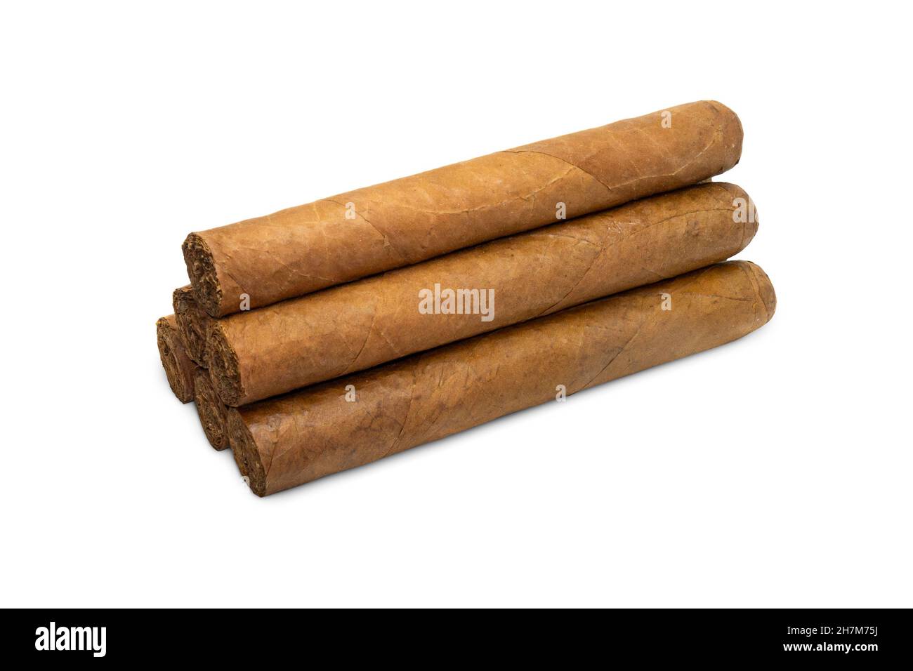 Cuban Cigars: Luxury hand made Cuban cigars on a white background ...