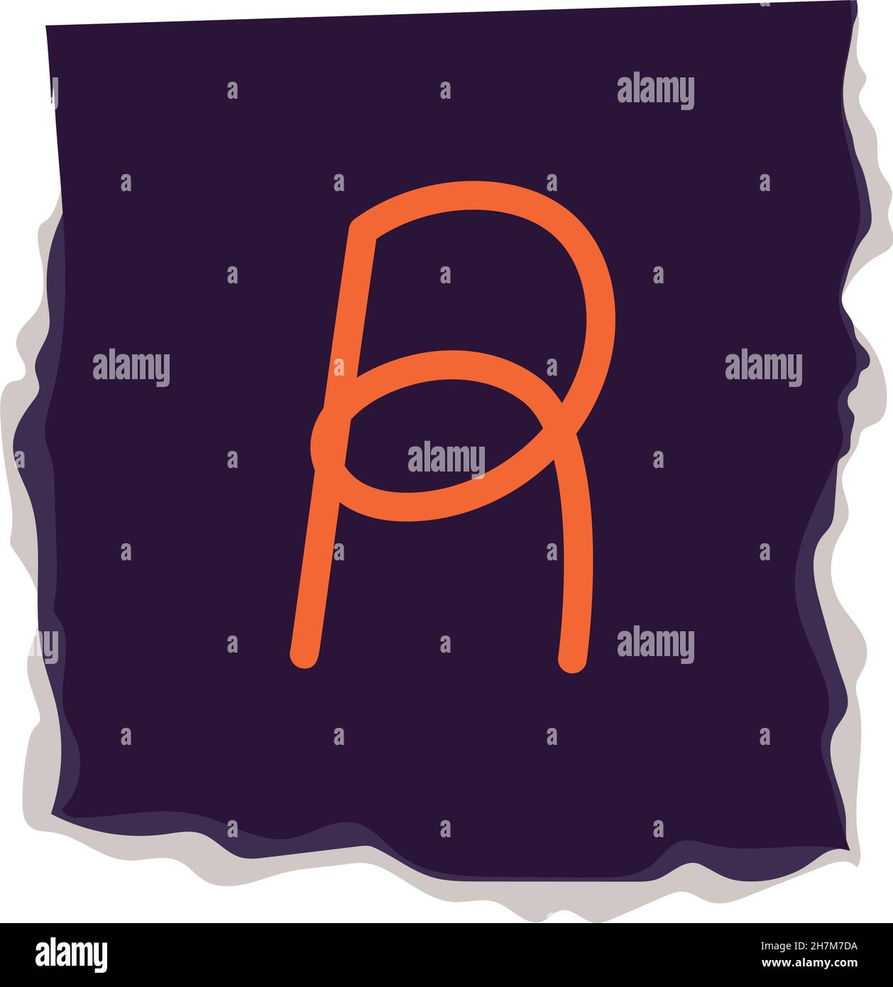 ransom paper with letter R Stock Vector Image & Art - Alamy