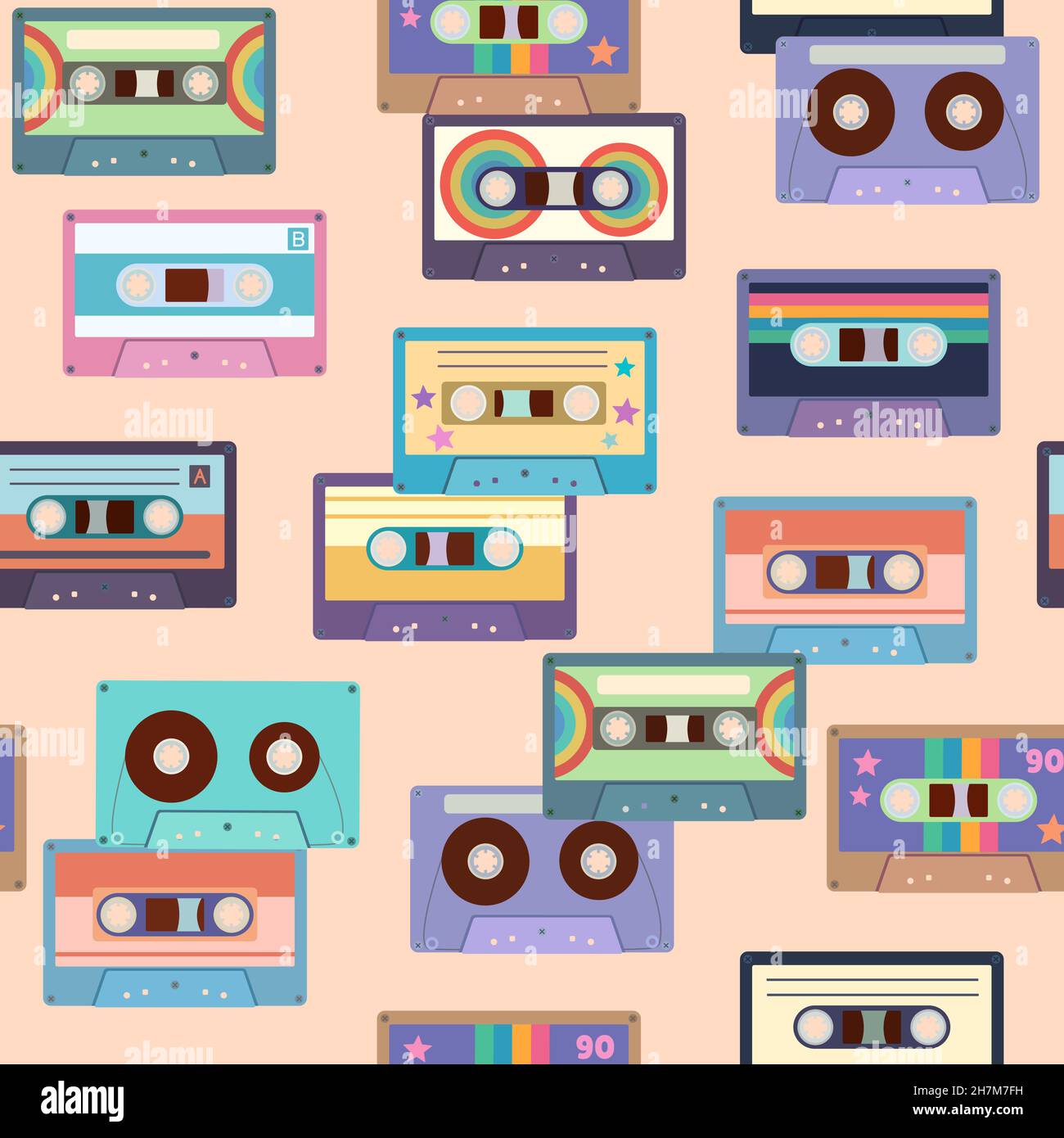 Retro cassette tapes Stock Vector Images - Alamy
