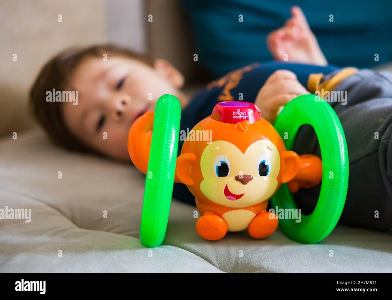 Plastic monkey toy hi-res stock photography and images - Alamy