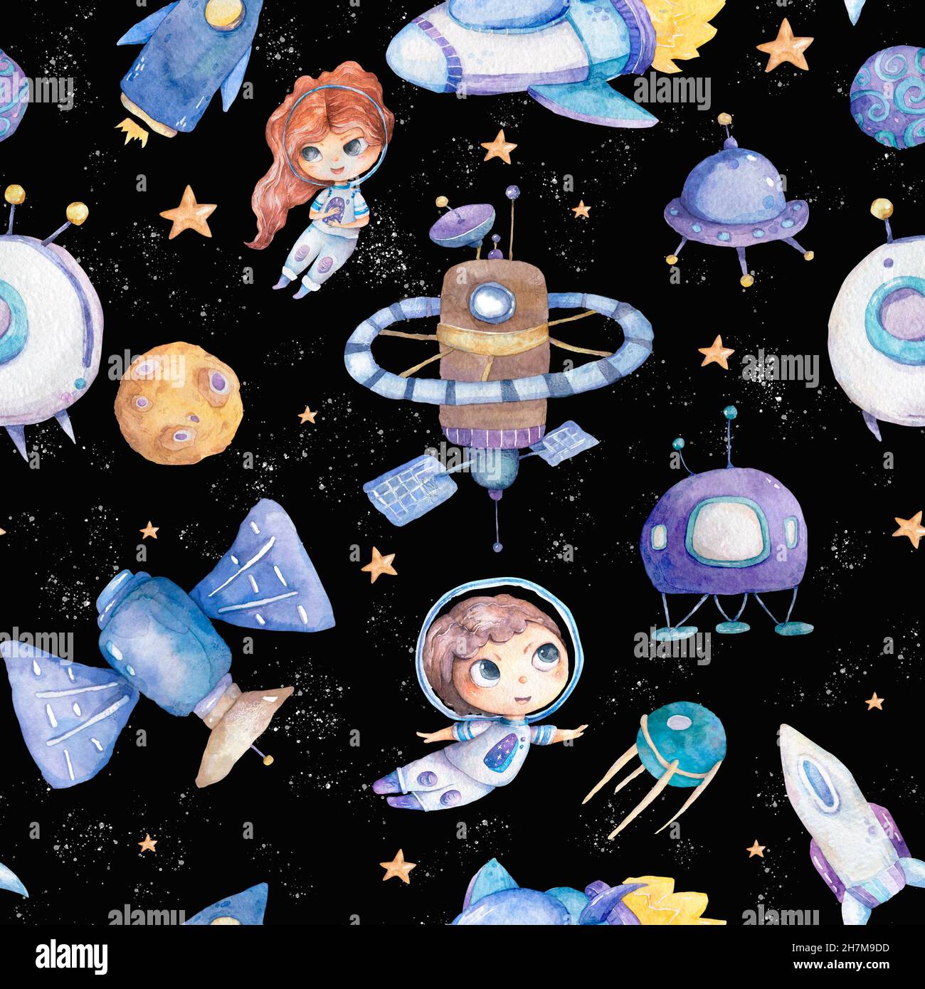Astronaut Boy And Girl