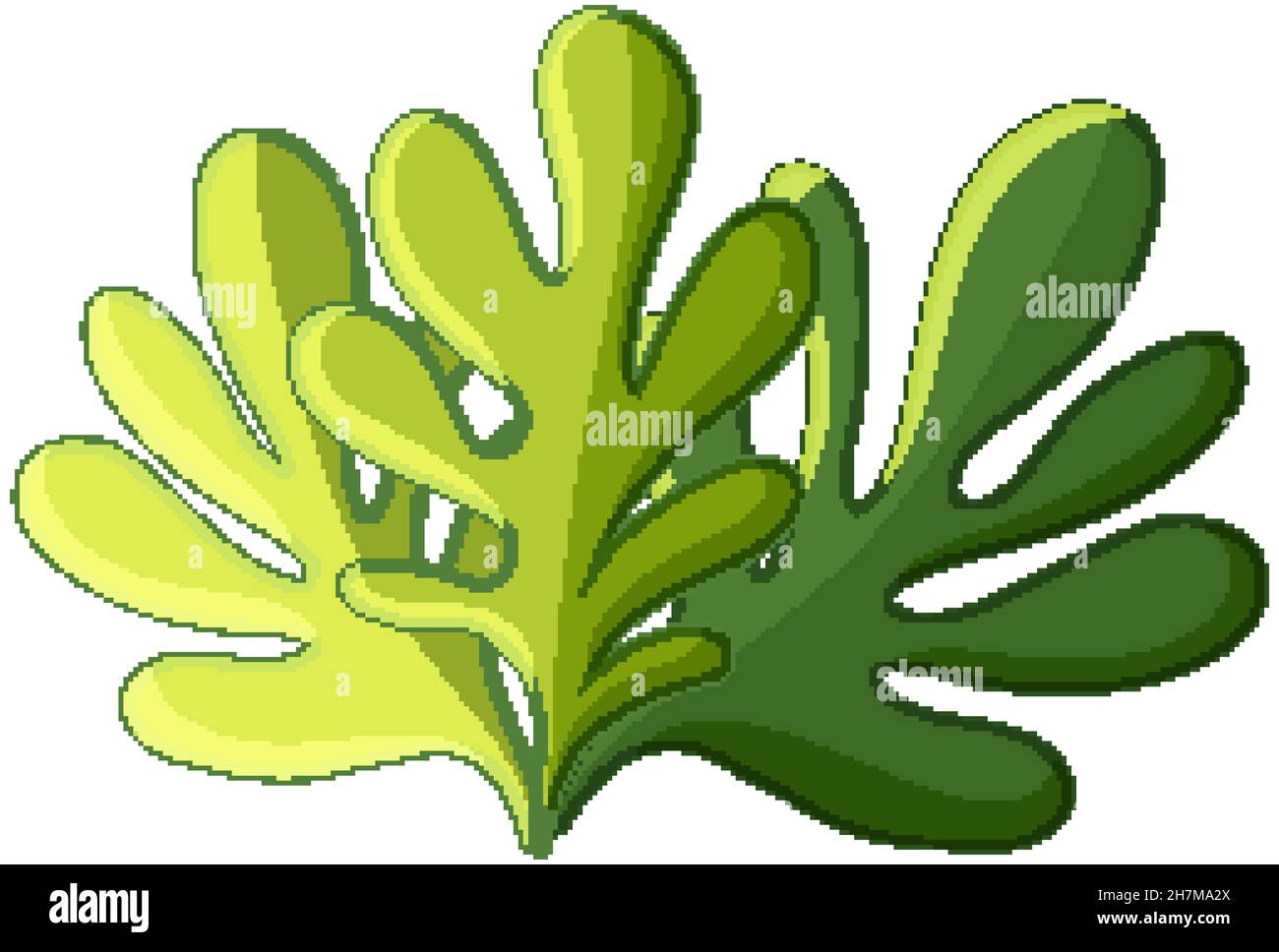 Green bush in cartoon style illustration Stock Vector Image & Art - Alamy