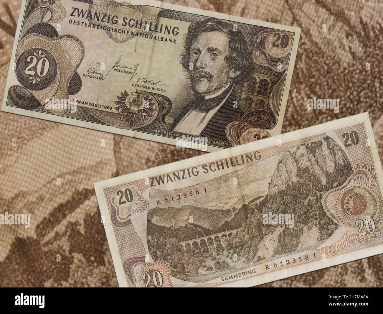 Austrian banknotes hi-res stock photography and images - Alamy