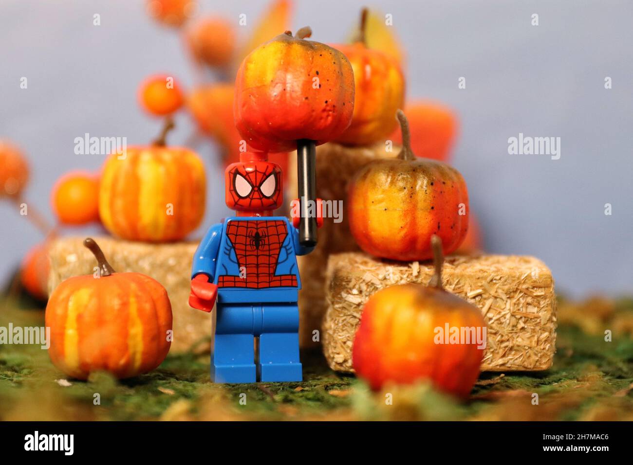 Orange Lantern Spiderman