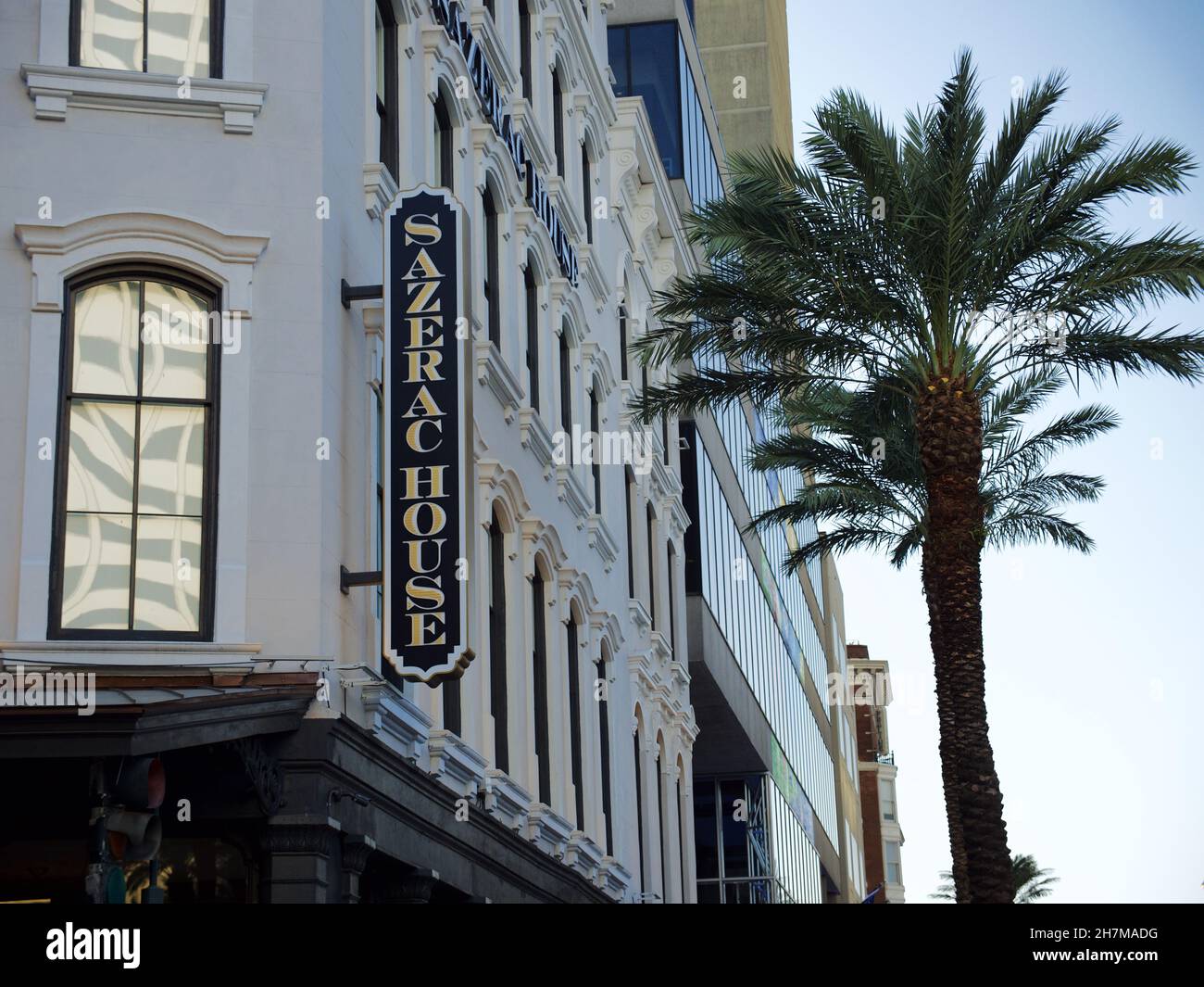 NEW ORLEANS, UNITED STATES - Oct 26, 2021: A shot of The Sazerac House ...