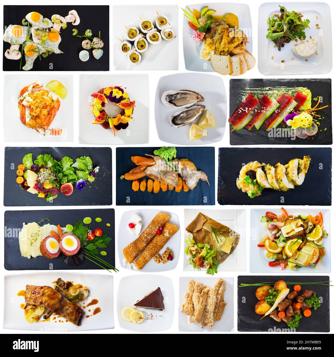 Collection of various dishes Stock Photo - Alamy