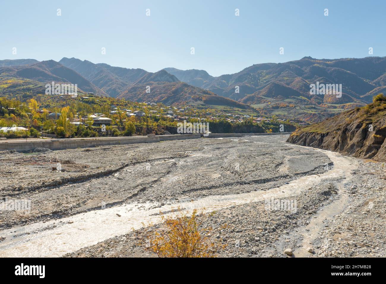 Panoramic view of Lahij village in Azerbaijan Stock Photo - Alamy