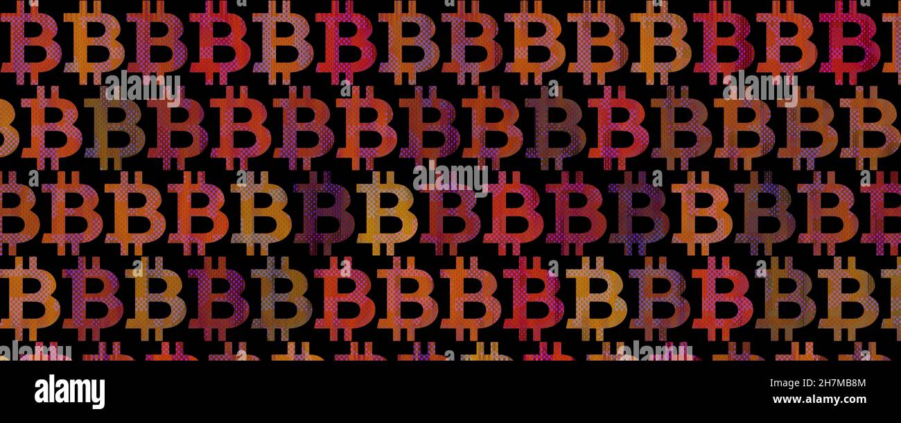 An abstract bitcoin pattern background image Stock Photo - Alamy