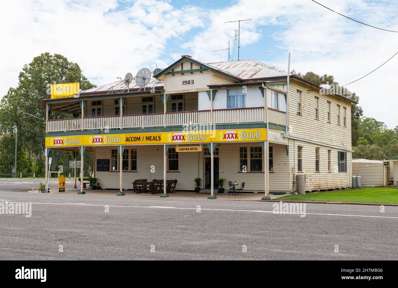 Cooyar Hotel was originally a single story hotel built in 1903 but was ...