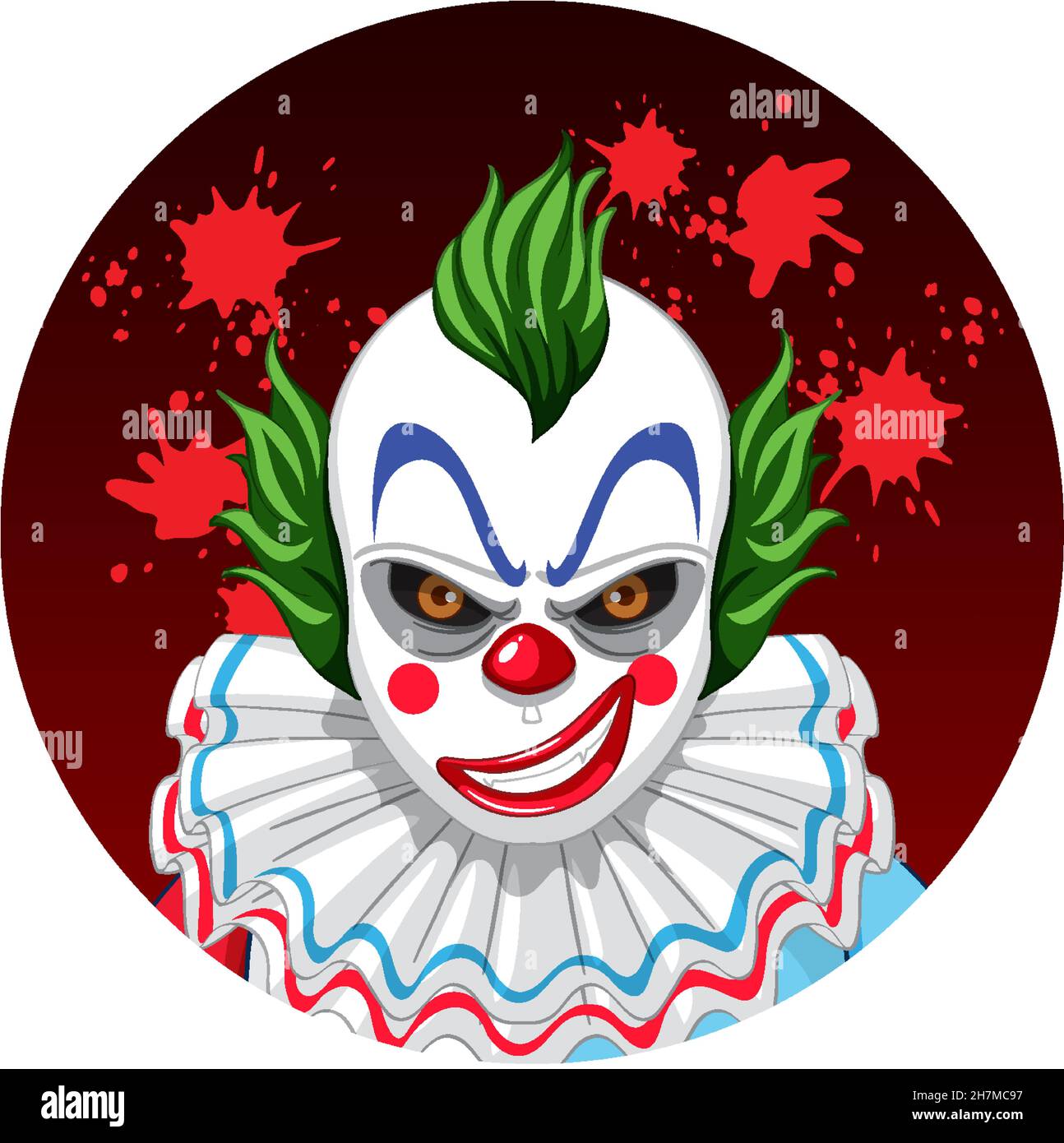 Clown face funfair Stock Vector Images - Alamy