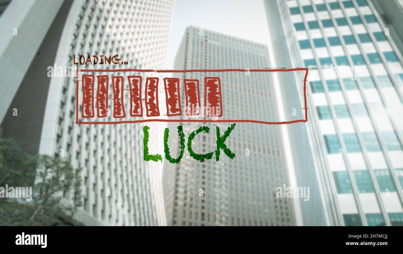 Street Sign the Direction Way to Luck Stock Photo - Alamy