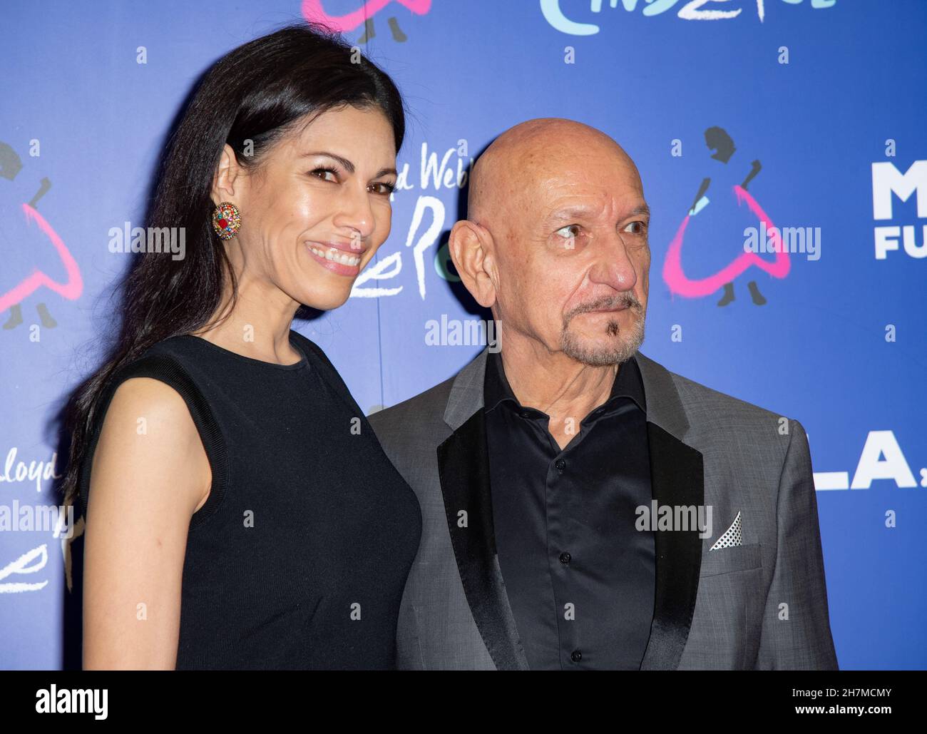 Daniela Lavender (L), and his husband Ben Kingsley (R) attend the Gala ...