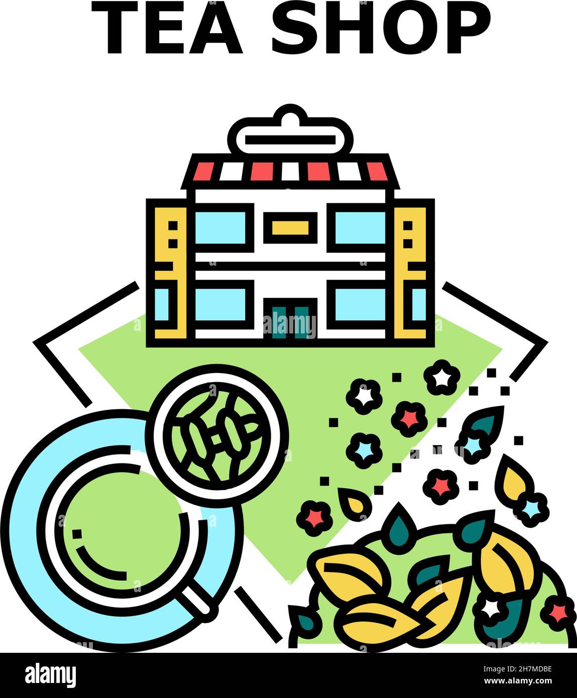 Indian tea shop Stock Vector Images - Alamy