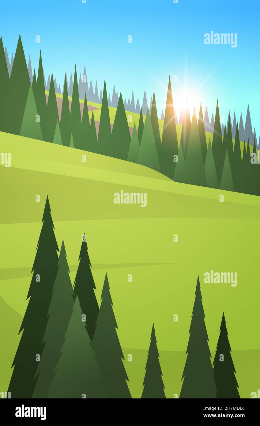 Summer ski resort in Stock Vector Images - Alamy