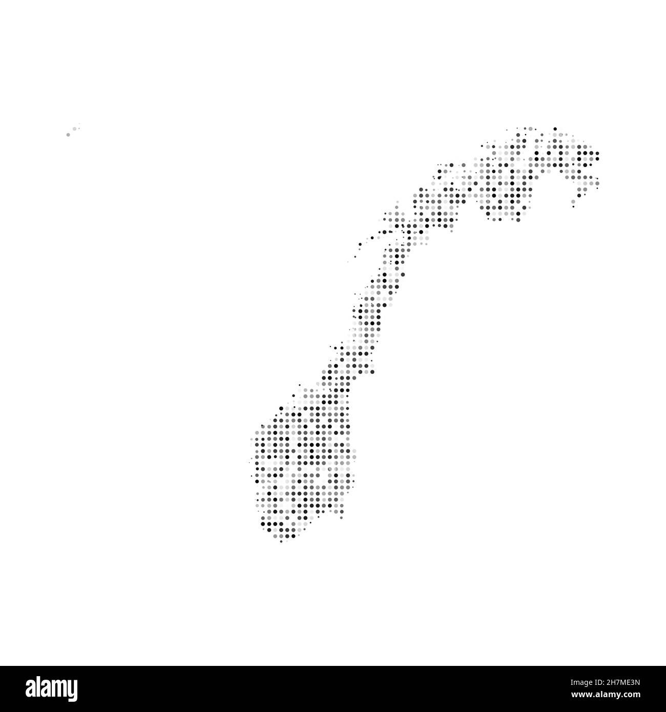 Map of norway modern hi-res stock photography and images - Alamy