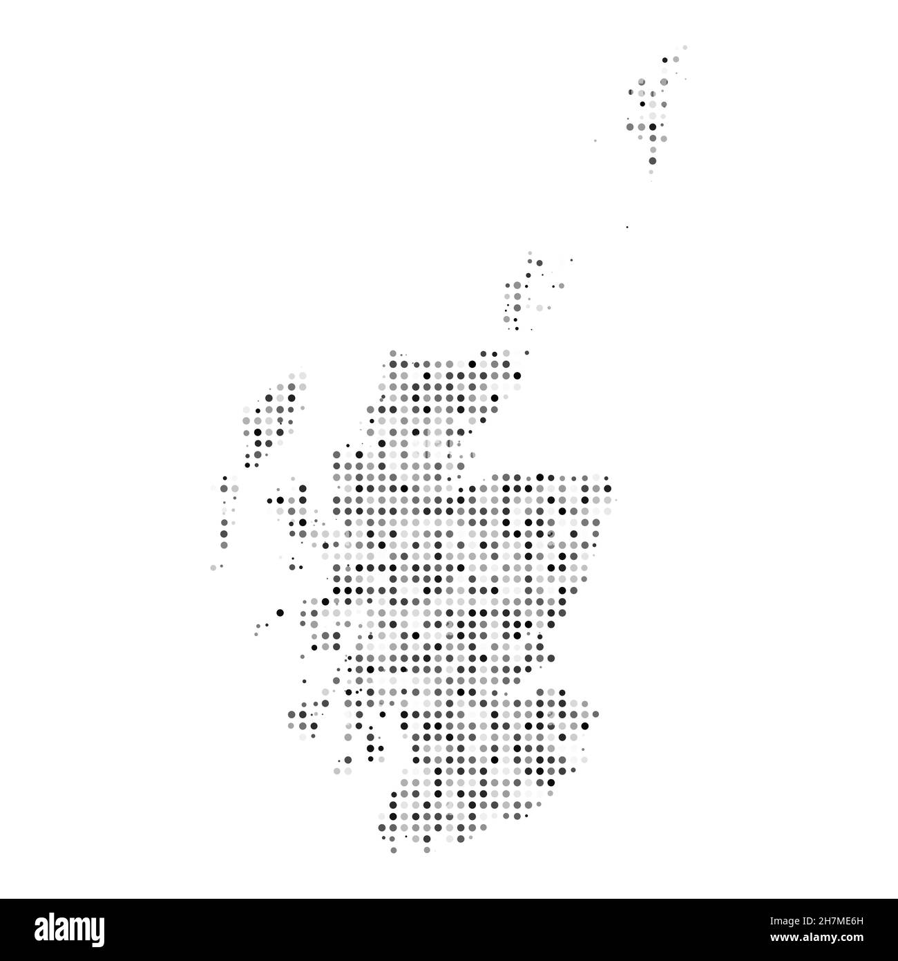 Scotland border map Stock Vector Images - Alamy