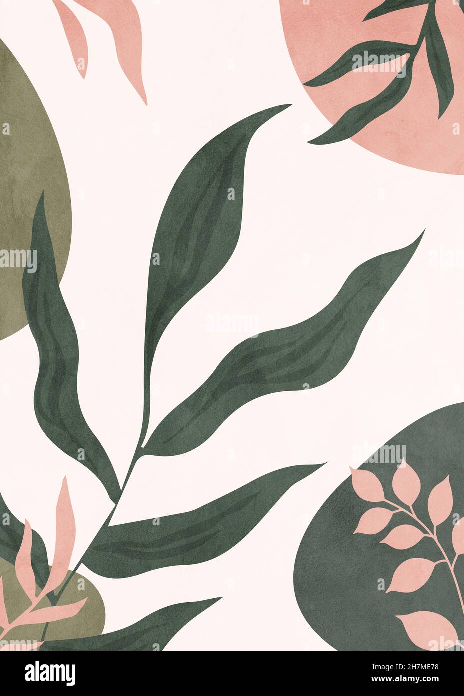 Abstract Paintings Of Leaves