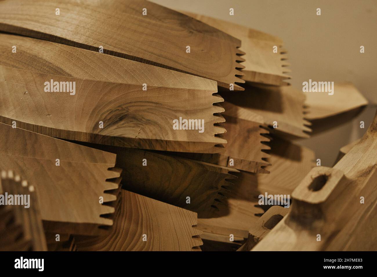 Oak wood in the process Stock Photo - Alamy