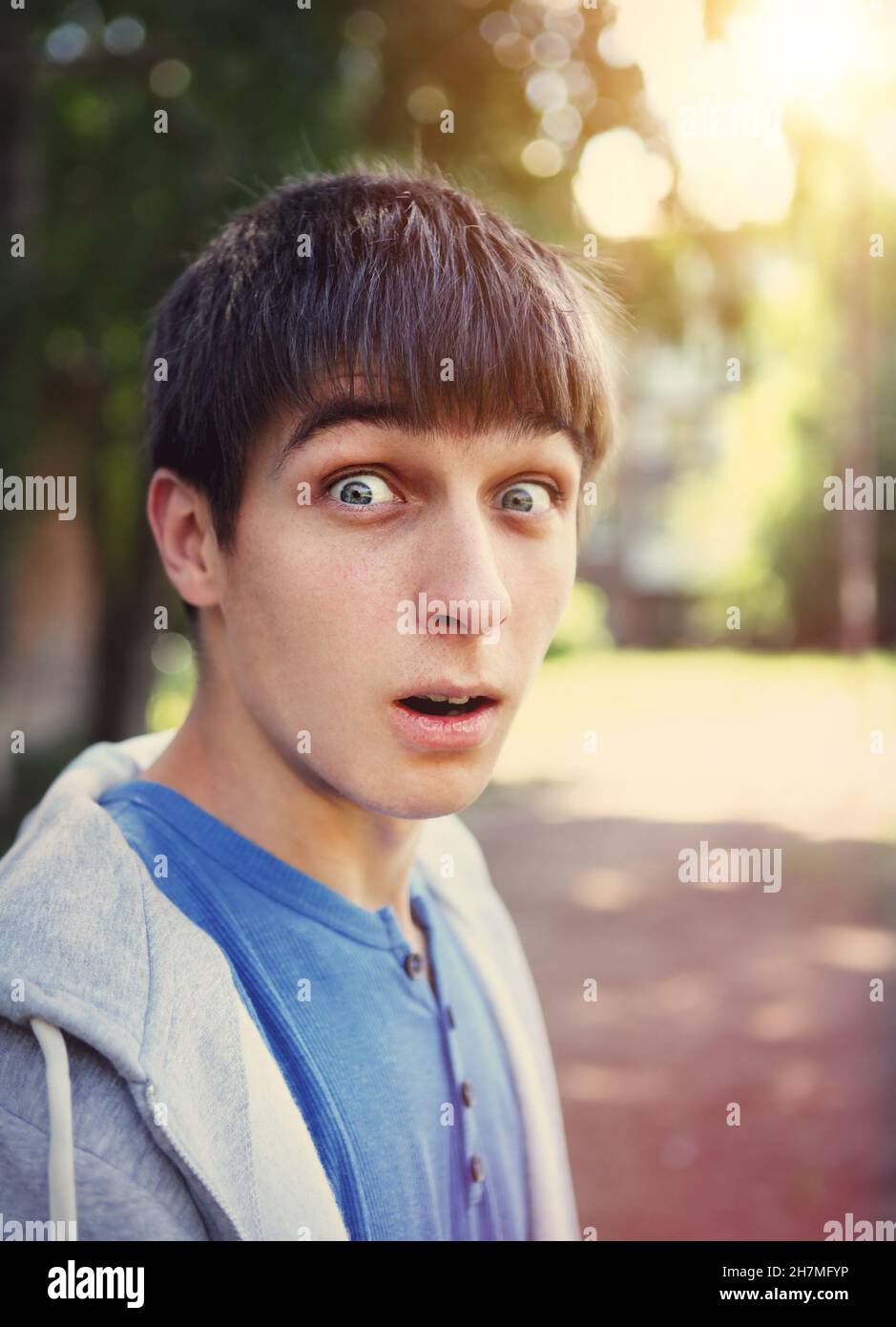 Portrait surprised guy in retro hi-res stock photography and images - Alamy
