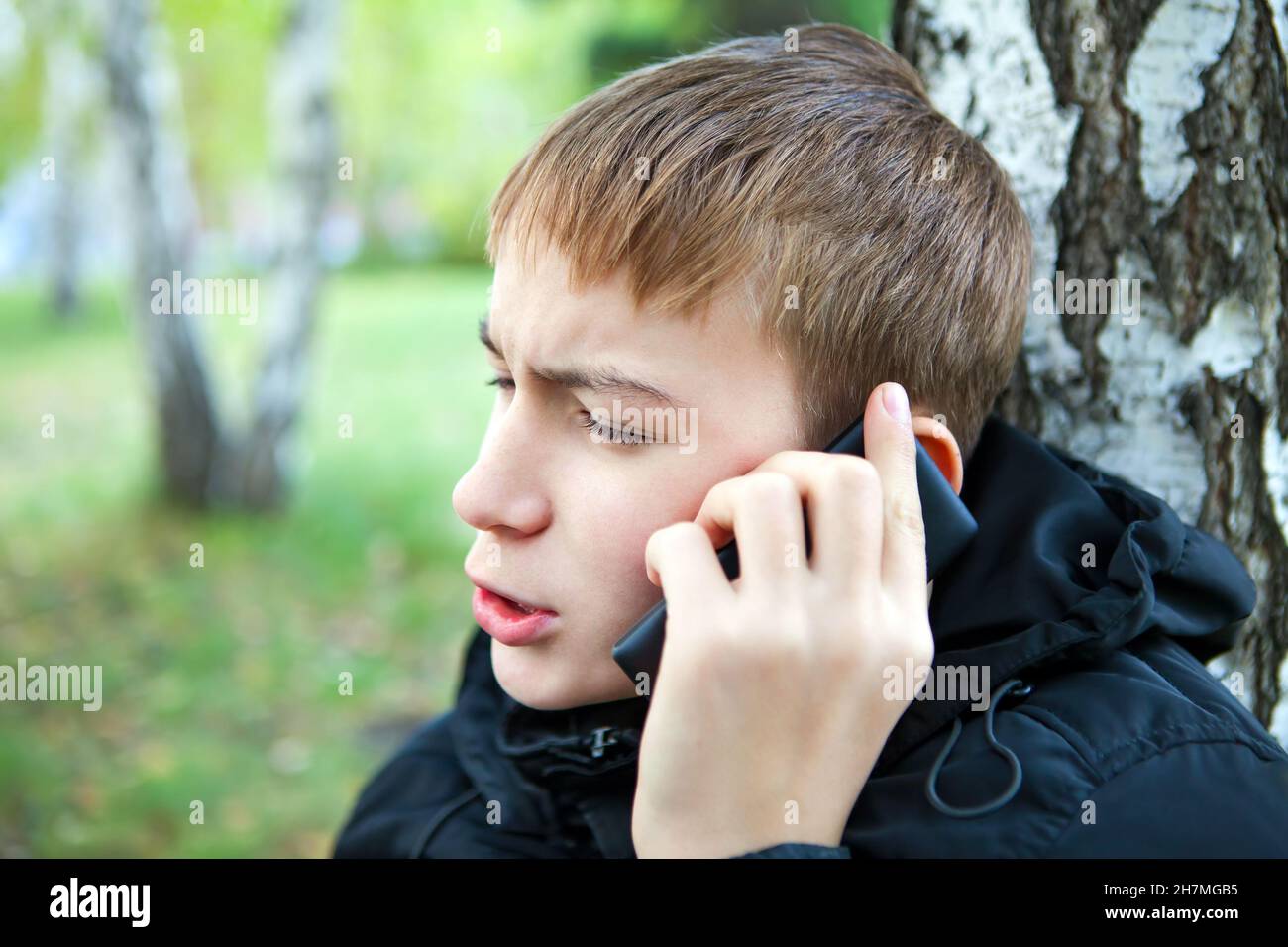 Teen boy talk sad hi-res stock photography and images - Alamy