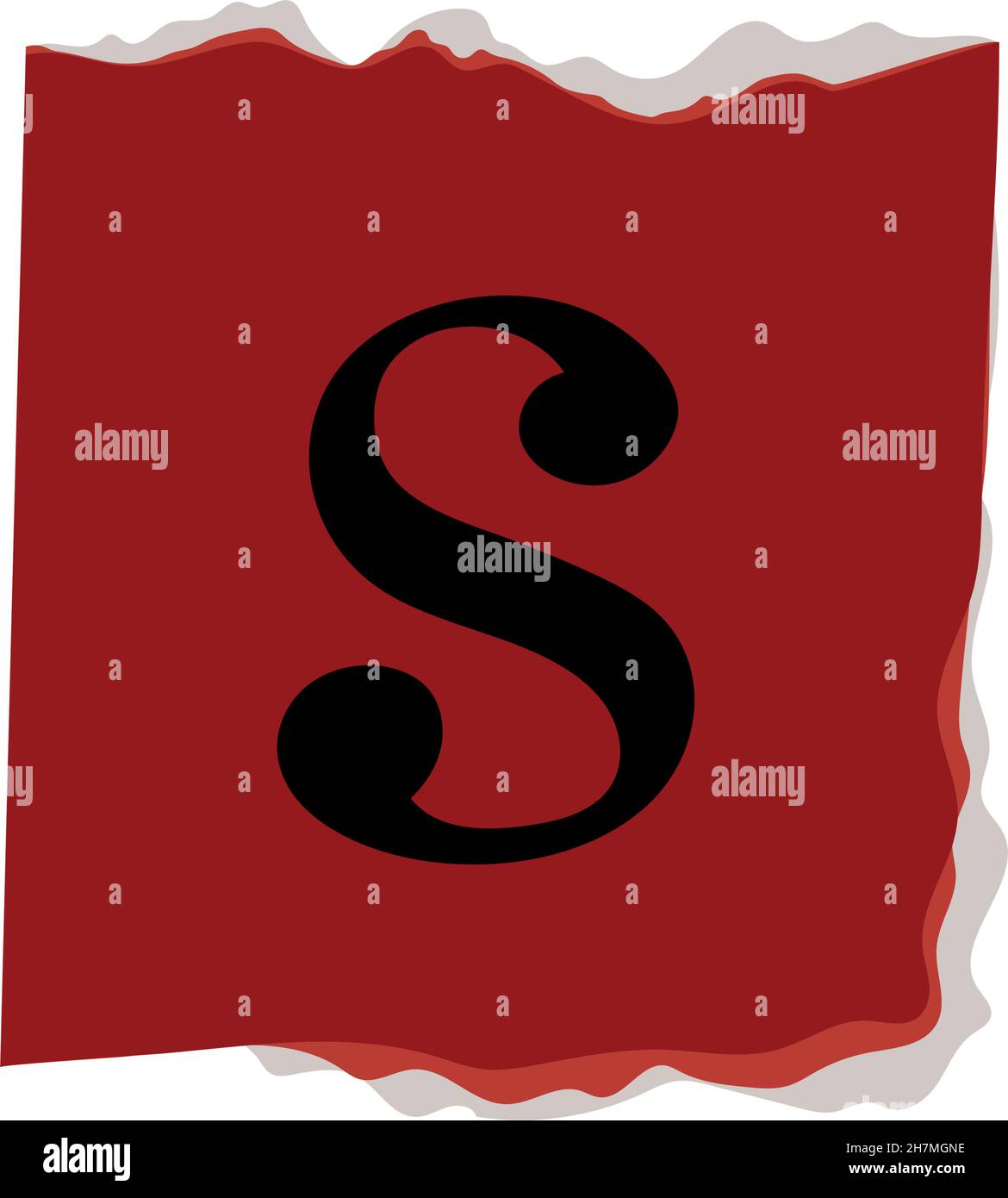 ransom paper with letter S Stock Vector Image & Art - Alamy