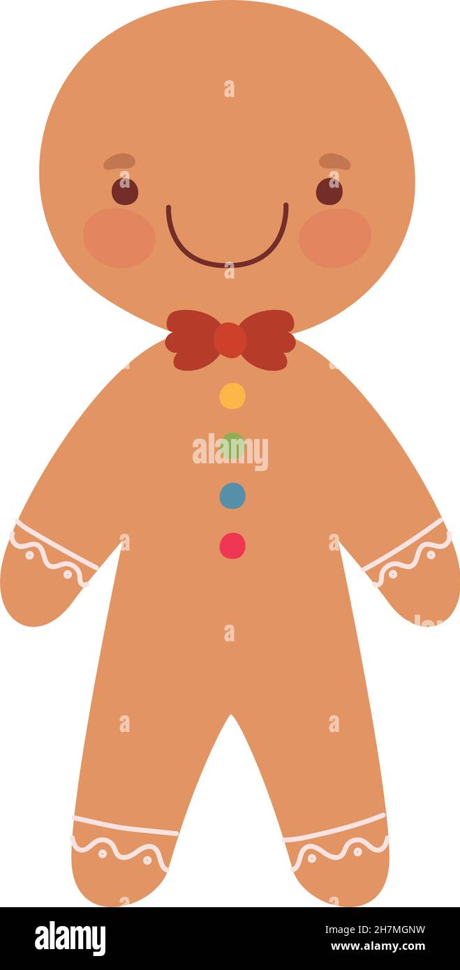 happy gingerbread man design Stock Vector Image & Art - Alamy