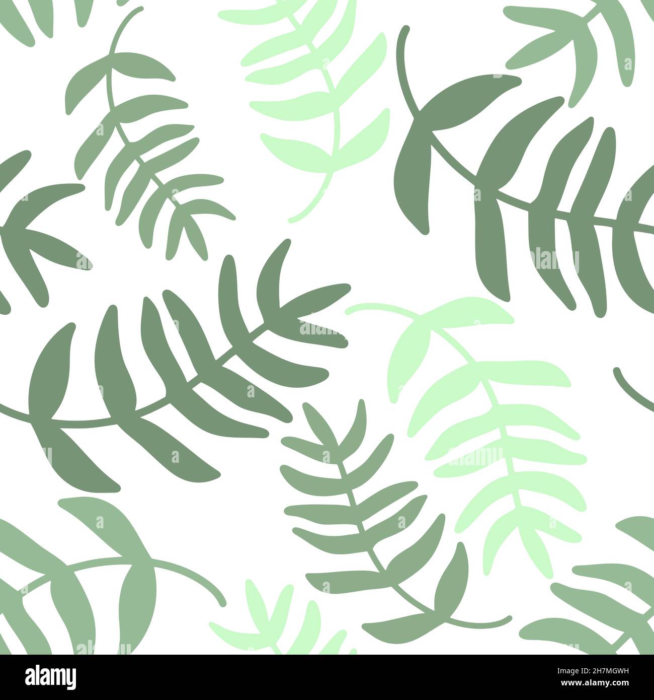 Greenery seamless pattern, vector illustration Stock Vector Image & Art ...