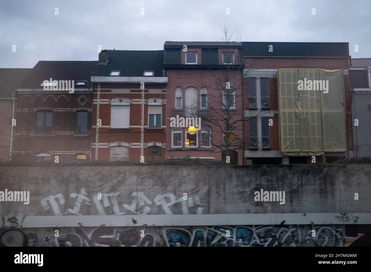 Belgium, Wallonia, Charleroi on 2021-02-06. Illustration of the Walloon ...