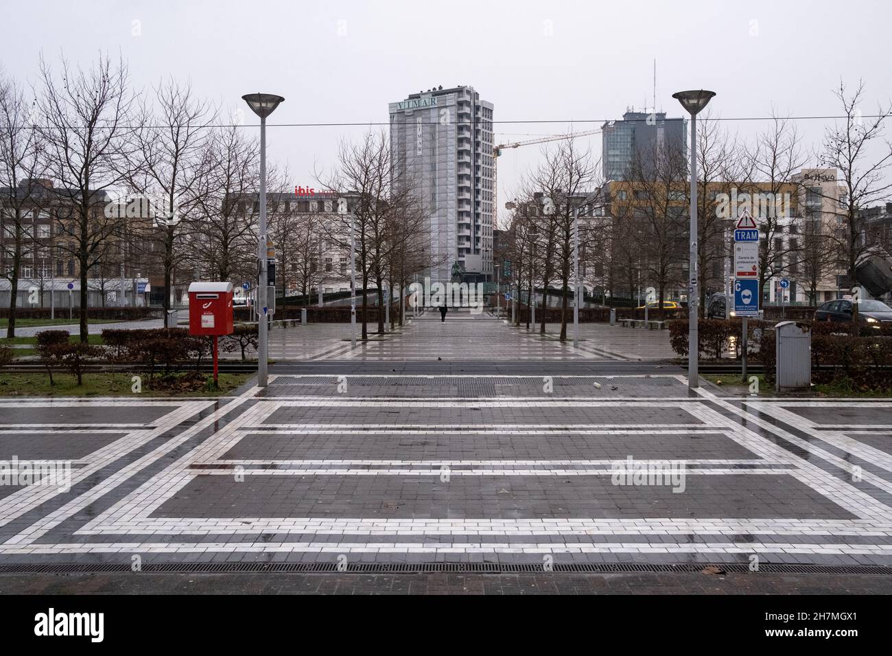 Belgium, Wallonia, Charleroi on 2021-02-06. Illustration of the Walloon ...