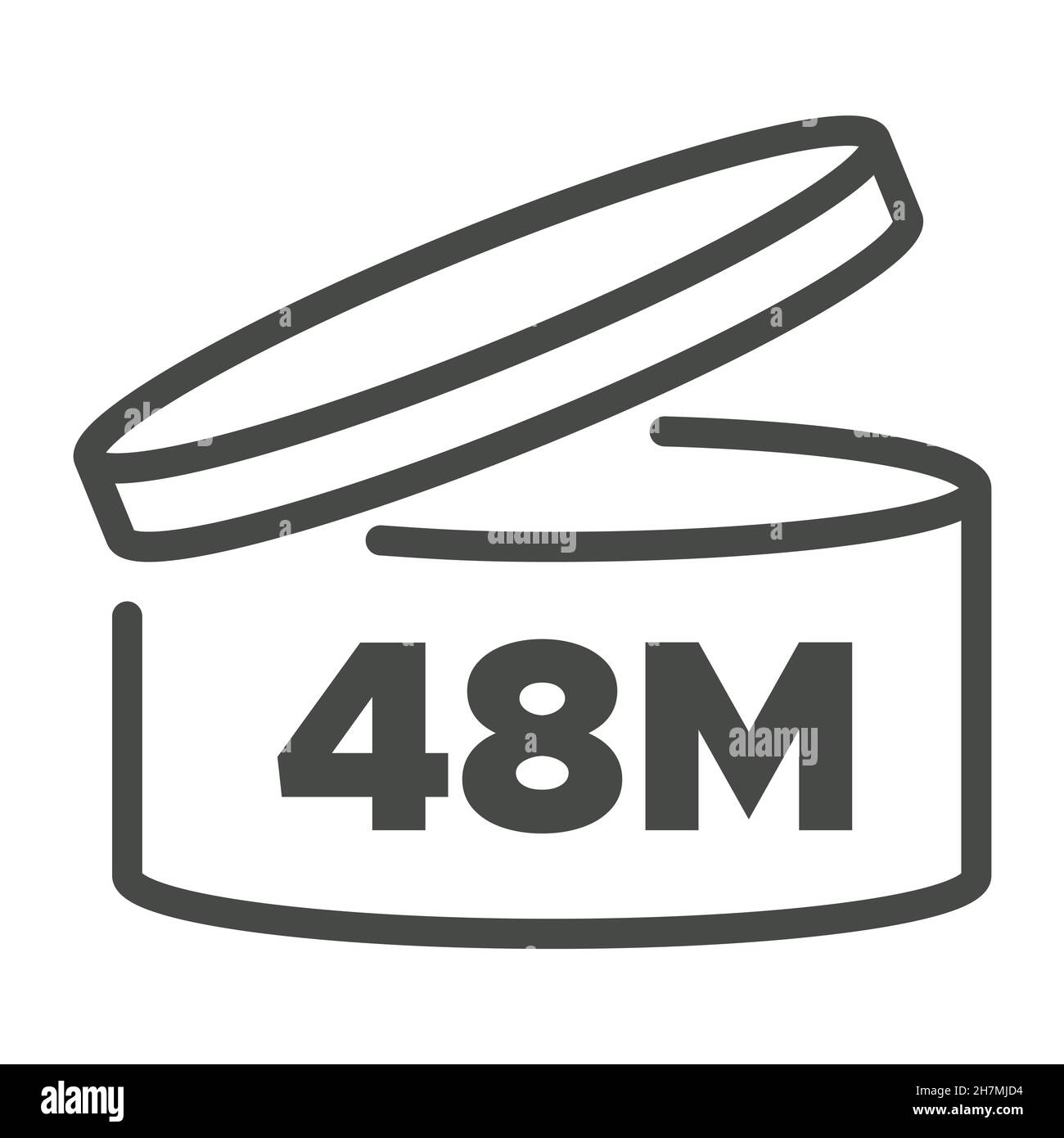 Pao vector symbol. Period after opening icon. Cosmetic open month life ...