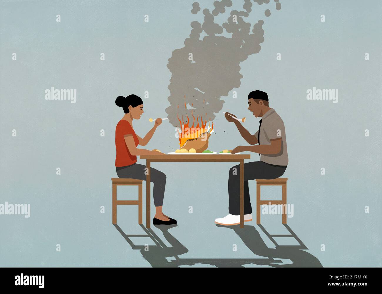 Sitting food and drink holding communication smoke hi-res stock photography and images - Alamy