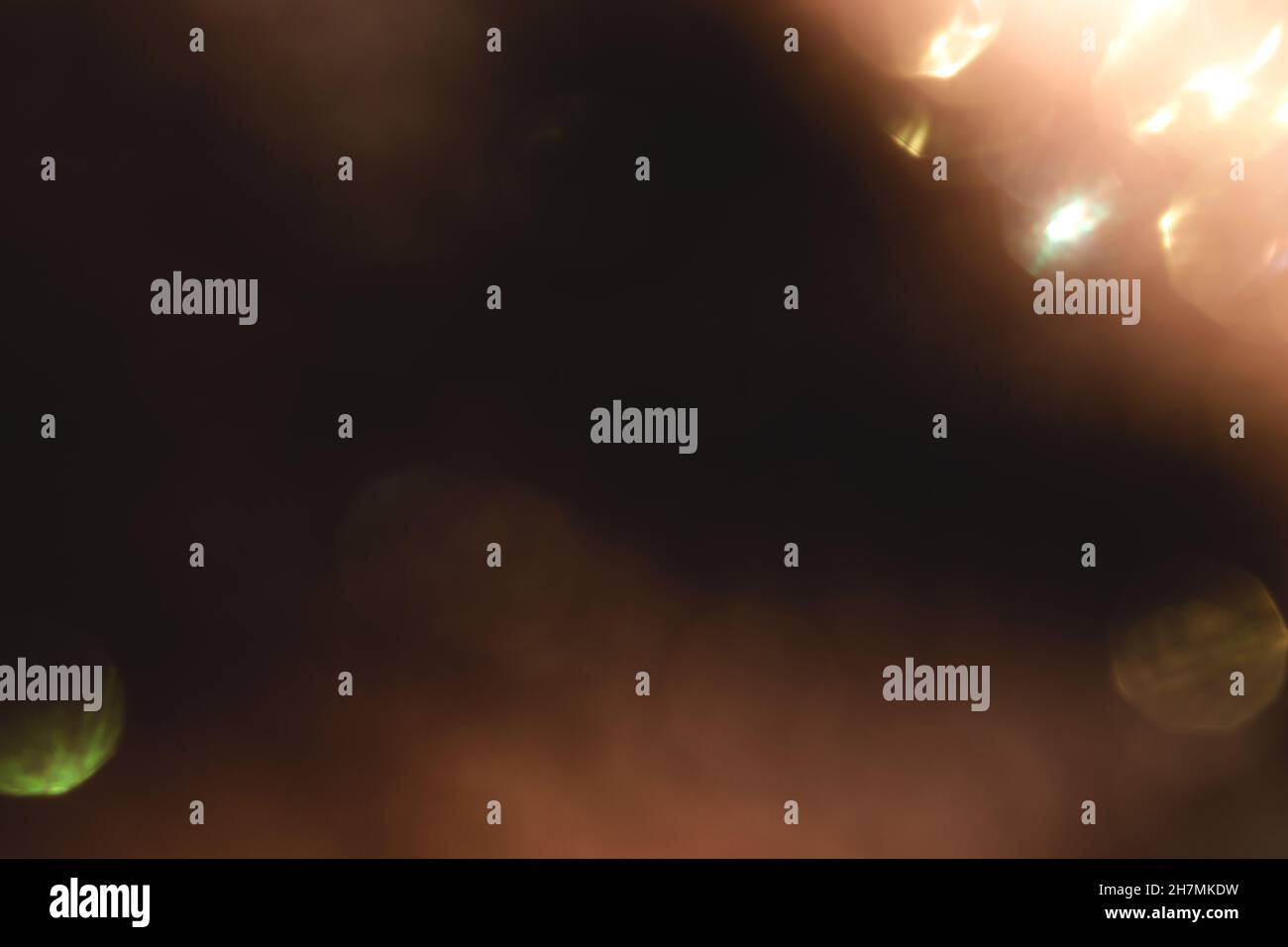 golden retro film lens flare bokeh analog photo overlay Stock Photo - Alamy