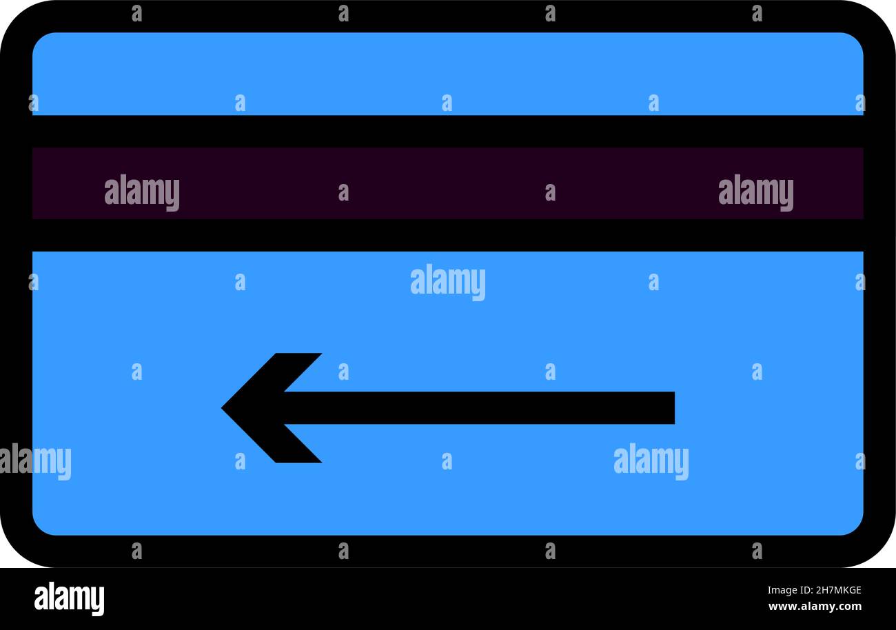 Cash Back Credit Card Icon. Editable Bold Outline With Color Fill ...