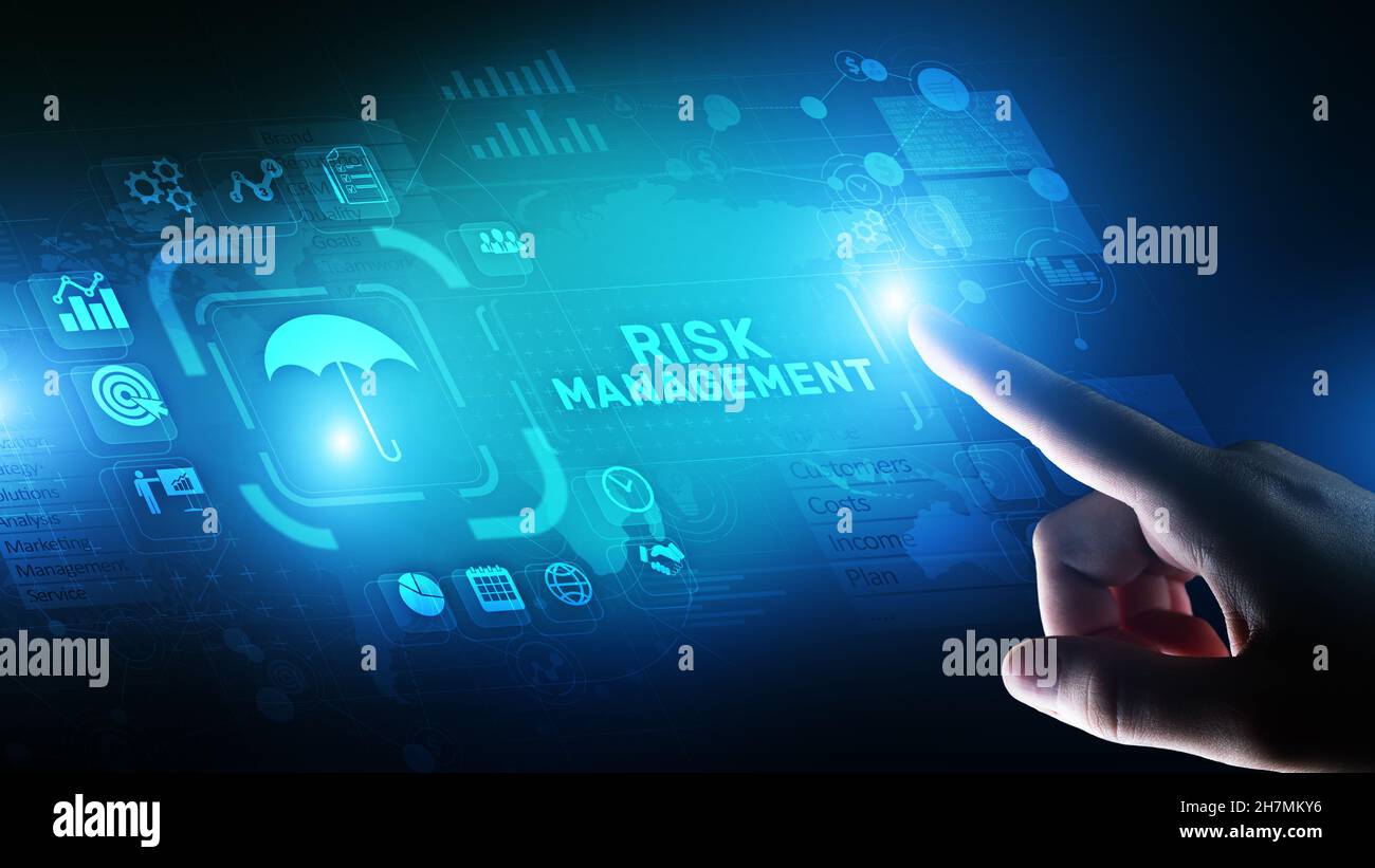 Risk management forecasting evaluation financial business concept on ...