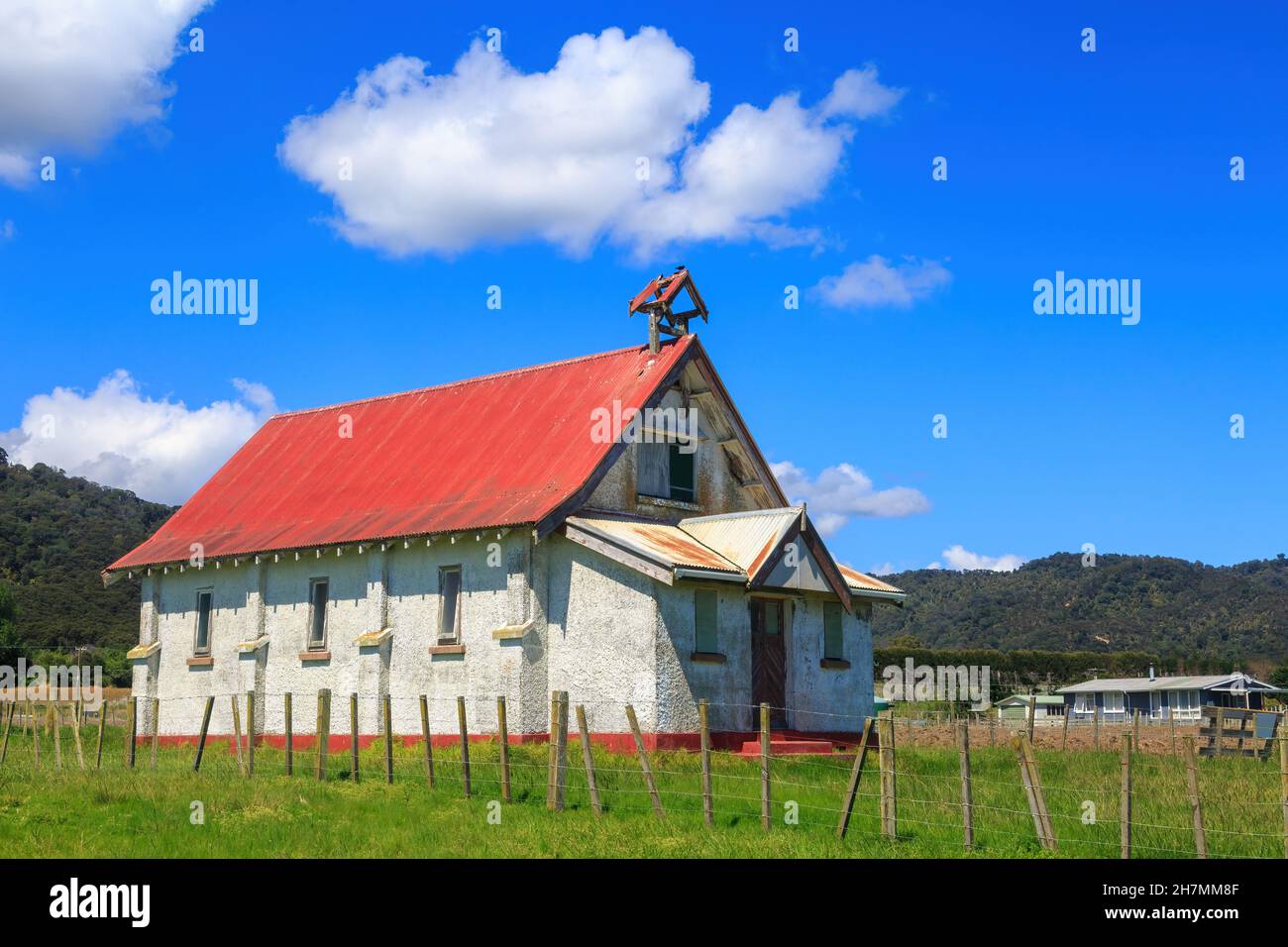 The abandoned but picturesque Omaio Soldiers’ Memorial Church (1926) in ...