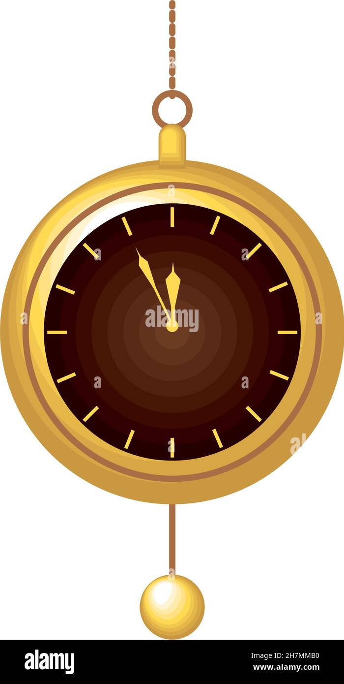 hanging elegant clock Stock Vector Image & Art - Alamy