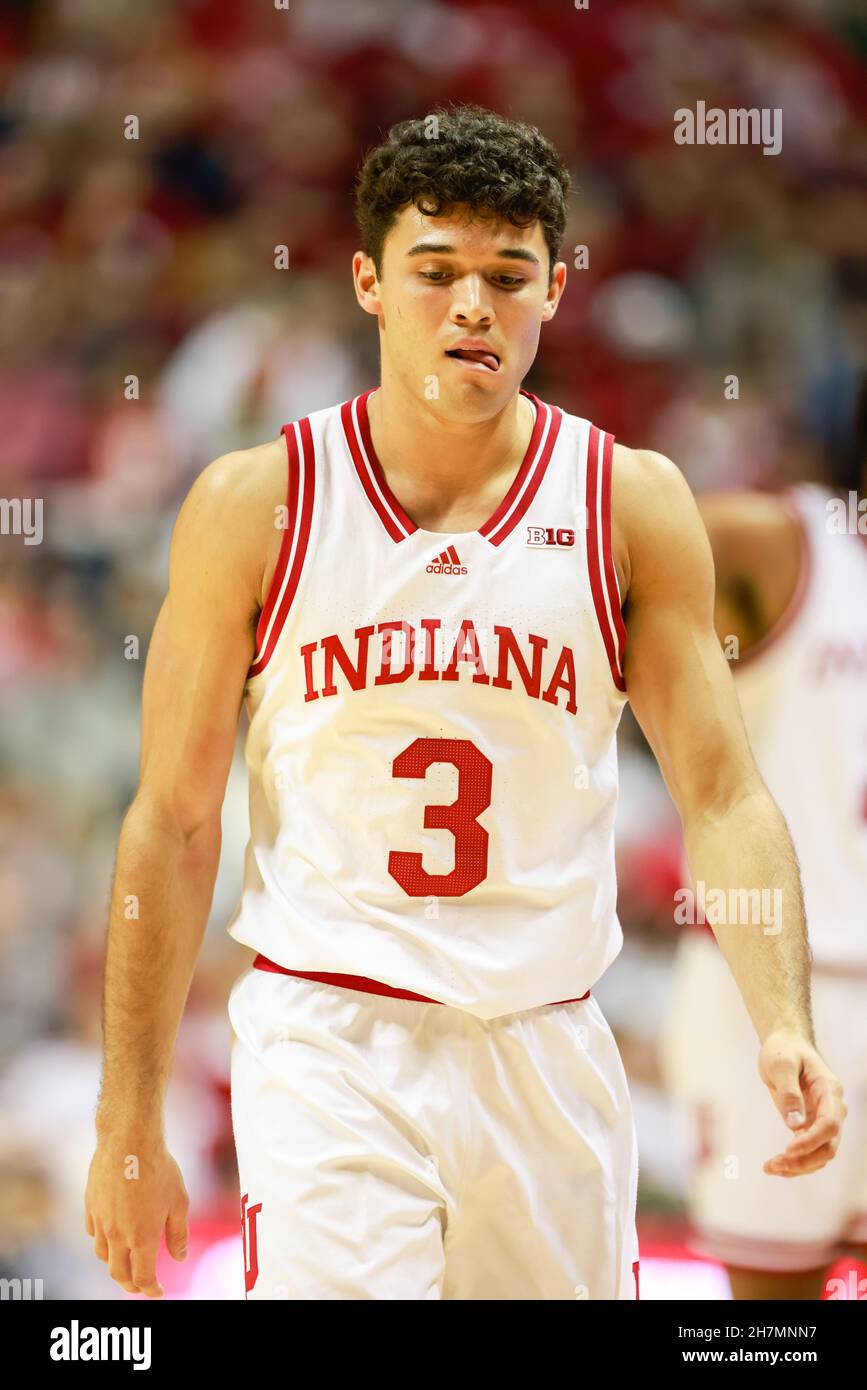 Bloomington, United States. 23rd Nov, 2021. Indiana Hoosiers guard ...